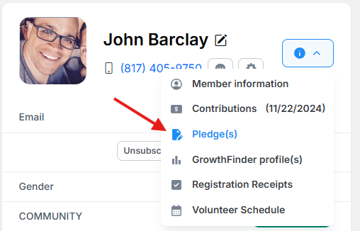 How do I set up a Pledge Campaign and track Pledges?