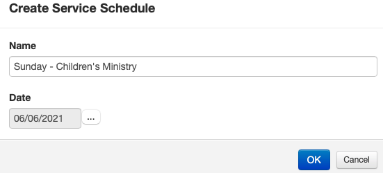 How do I set up a volunteer schedule?
