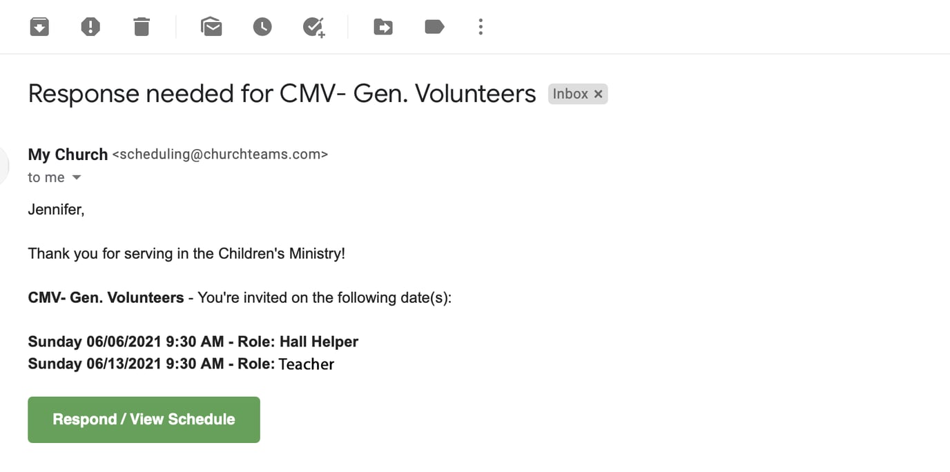 Setting Substitute Preferences in Volunteer Schedules