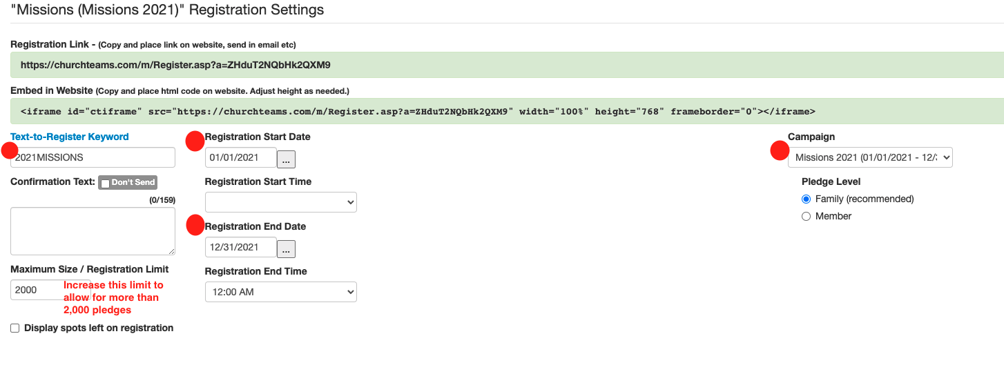 How do I set up a Pledge Campaign and track Pledges?