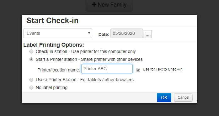 How to set up and start Text-to-Check-In