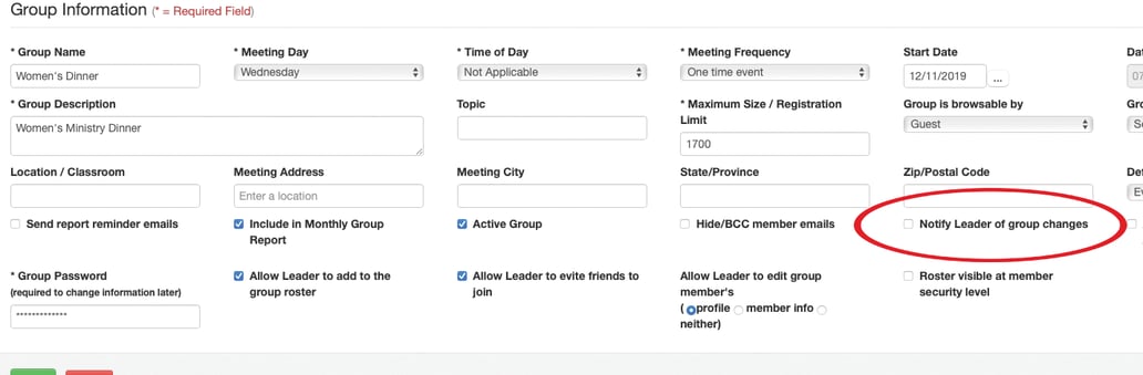 How to notify or stop notifying leaders of people joining or being ...